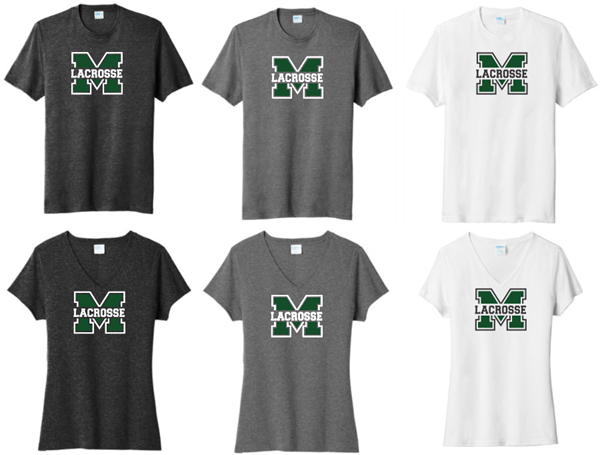 MHS Boys Lacrosse Tri-Blend Short Sleeve Parents T-shirt - Friday Threads