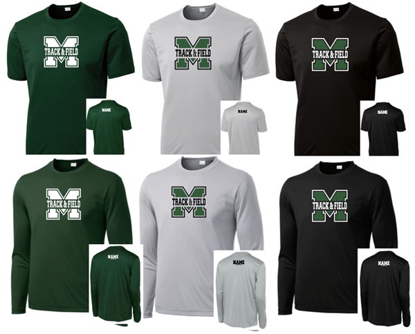 MHS Track & Field W23 LOGO Drifit T-Shirt Options - Friday Threads