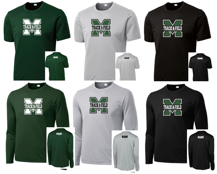MHS Track & Field SP23 LOGO Drifit T-Shirts - Friday Threads