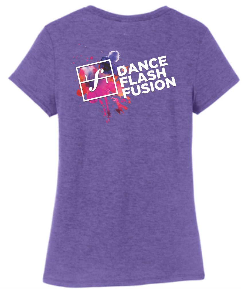 Dance Flash Fusion Ladies V-Neck T - Friday Threads
