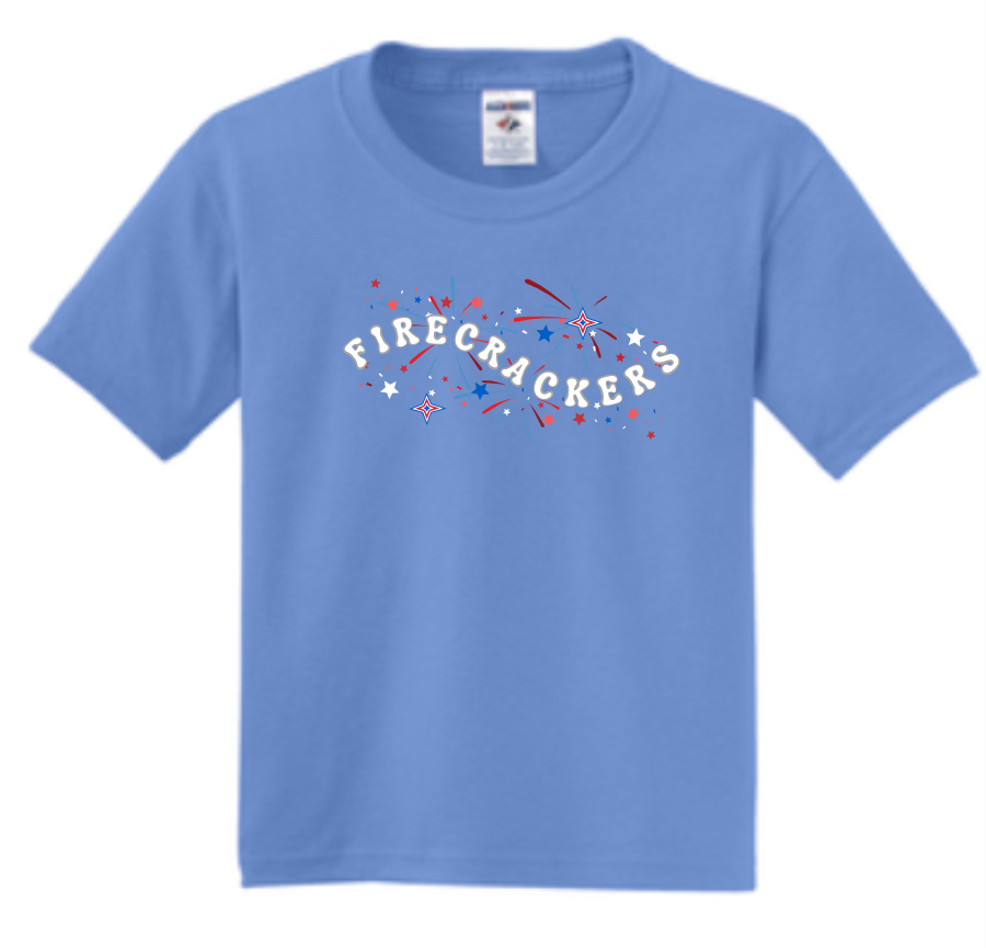 Firecrackers 23 Columbia Blue Tee - Friday Threads