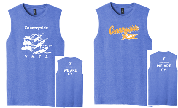 Countryside Y 24 Royal Frost Blue Muscle Tank - Friday Threads