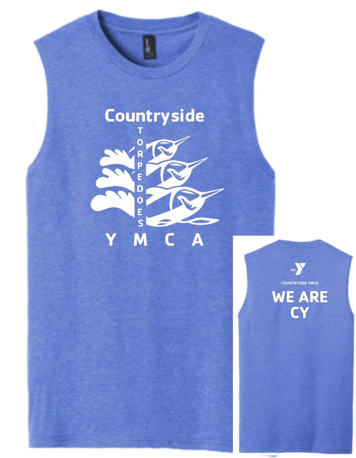 Countryside Y 24 Royal Frost Blue Muscle Tank - Friday Threads