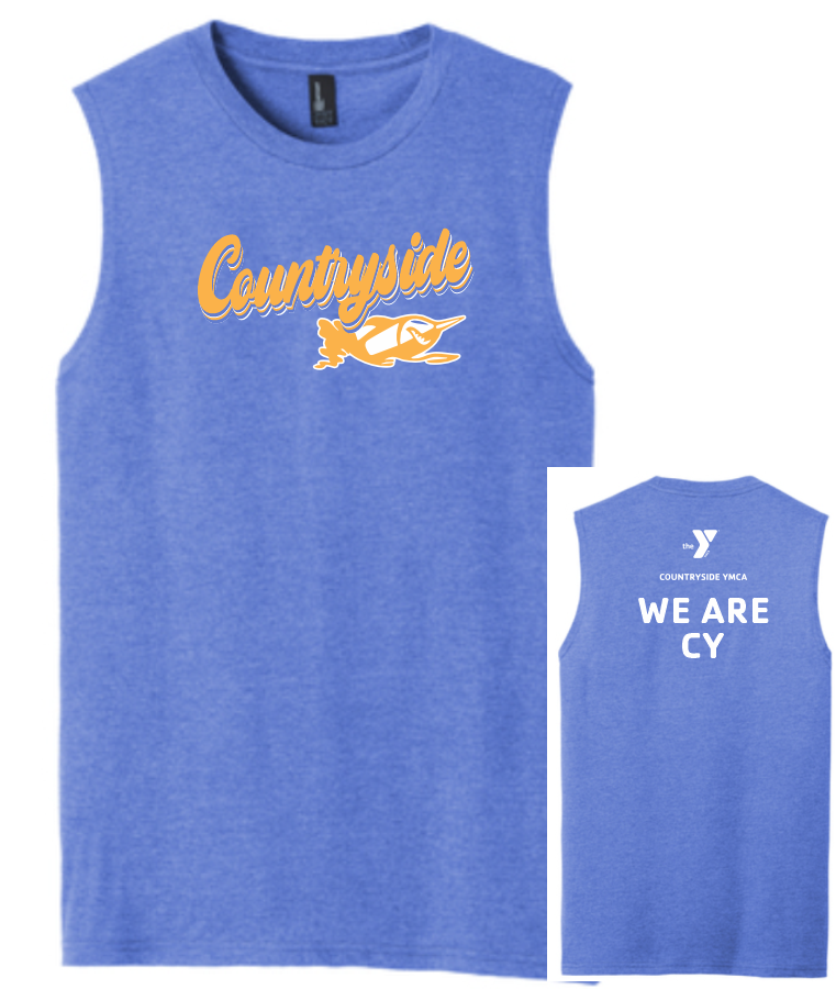 Countryside Y 24 Royal Frost Blue Muscle Tank - Friday Threads