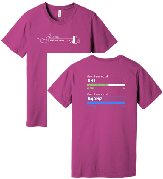 Mason AP Chem 24 Pink T - Friday Threads